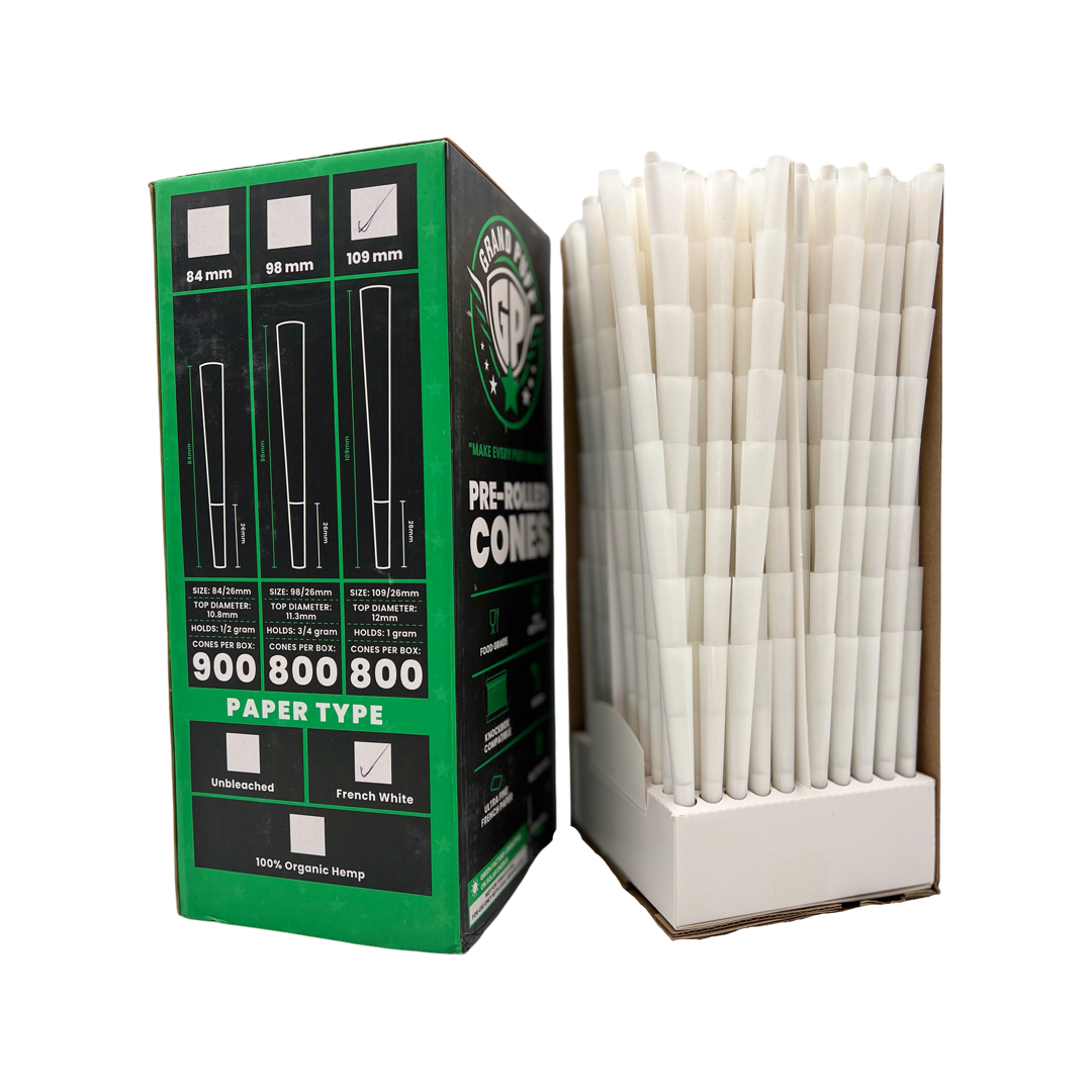 Grand Puff Premium King Size Pre-Roll Cones (109mm / 26mm filter) | Bo